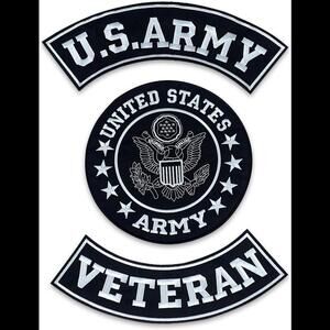 Other | Us Army Veteran Patches Set For Veteran Biker Jacket Iron On ...